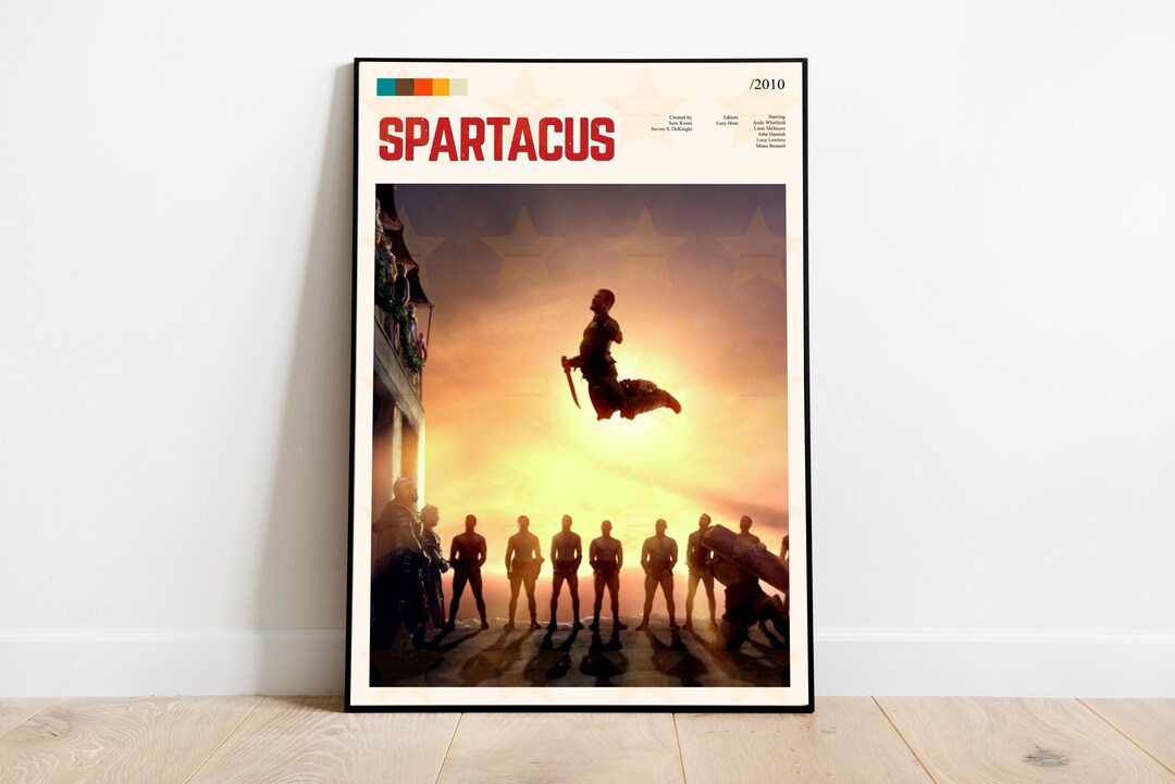 Spartacus Poster / Spartacus / Minimalist Movie Print / Vintage Retro ...