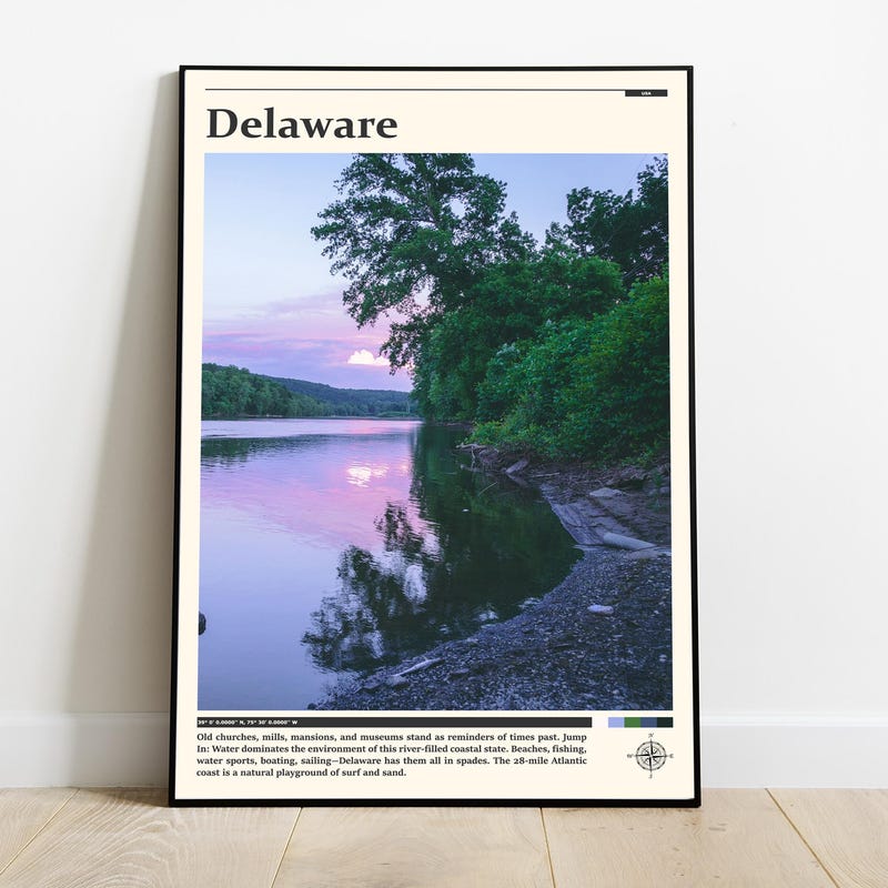 Delaware Print - Etsy