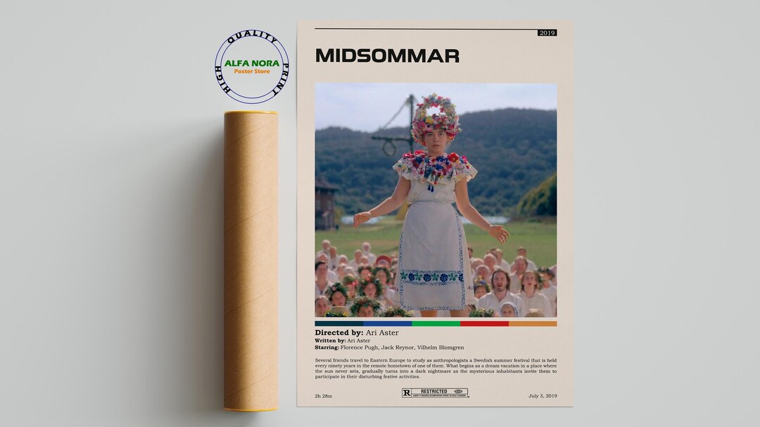 Midsommar / Midsommar Movie Poster / Minimalist Movie Print / Vintage ...