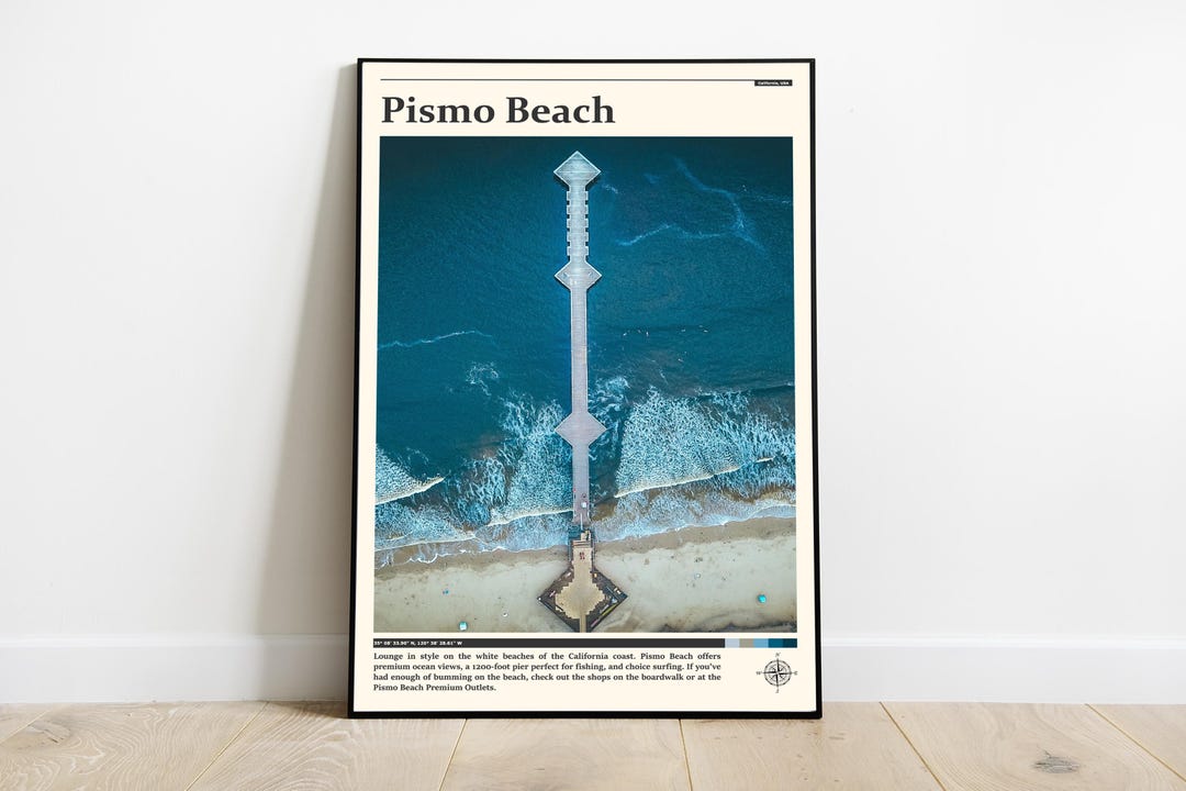 Travel Photography / Pismo Beach Print / Pismo Beach Wall Art / Pismo ...