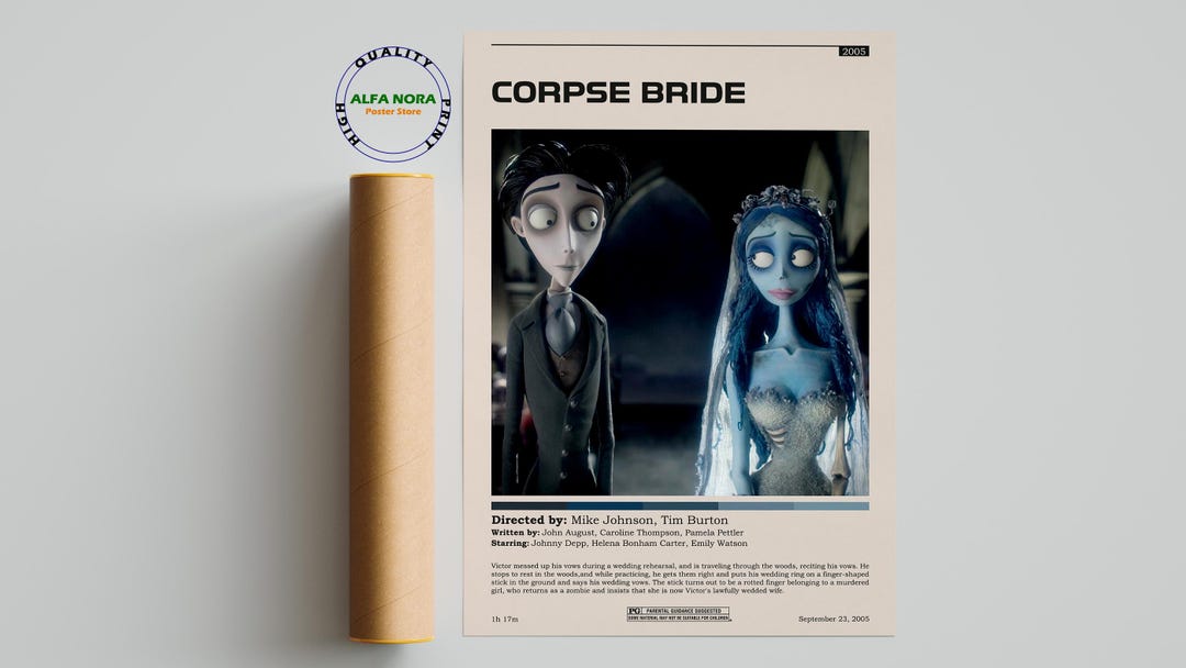 Corpse Bride / Corpse Bride Movie Poster / Minimalist Movie Print ...