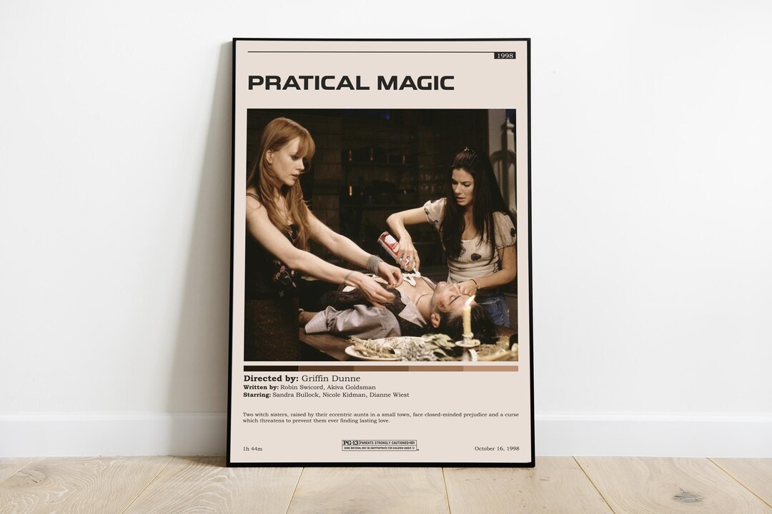 Practical Magic / Practical Magic Poster / Minimalist Movie Print / Vintage Retro Art Print ...