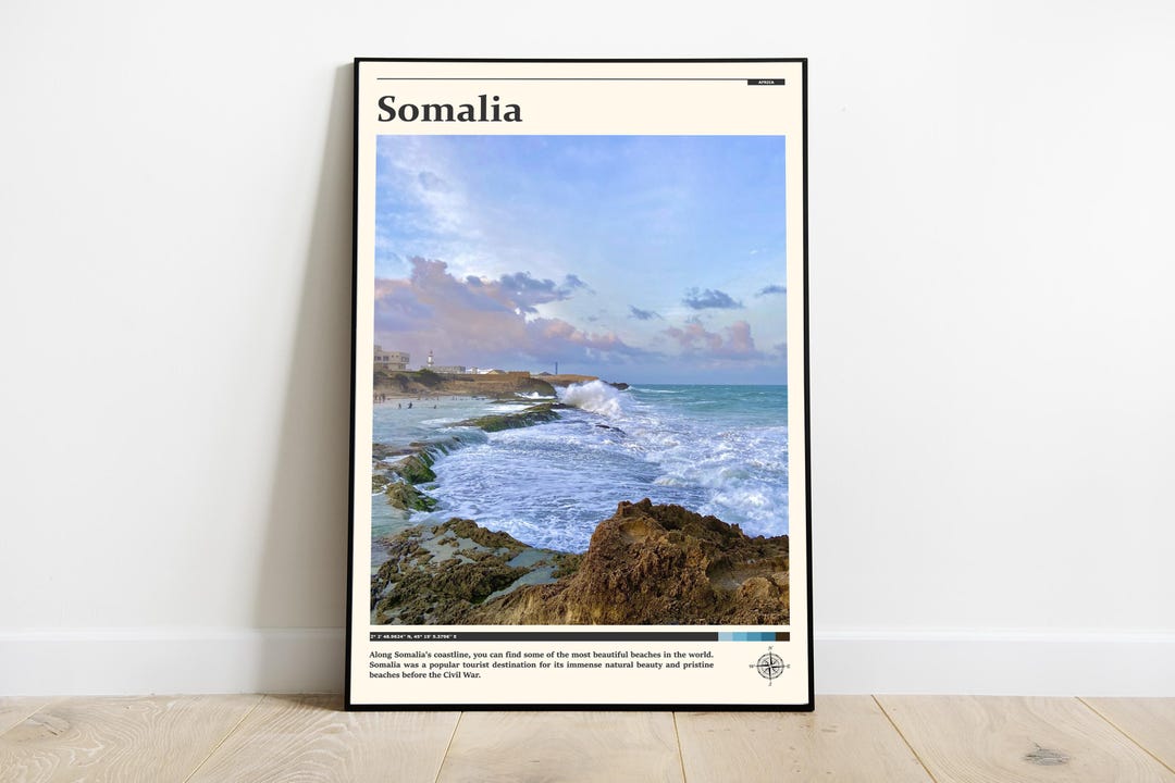 Somalia Print / Somalia Wall Art / Somalia Poster / Somalia Photo ...