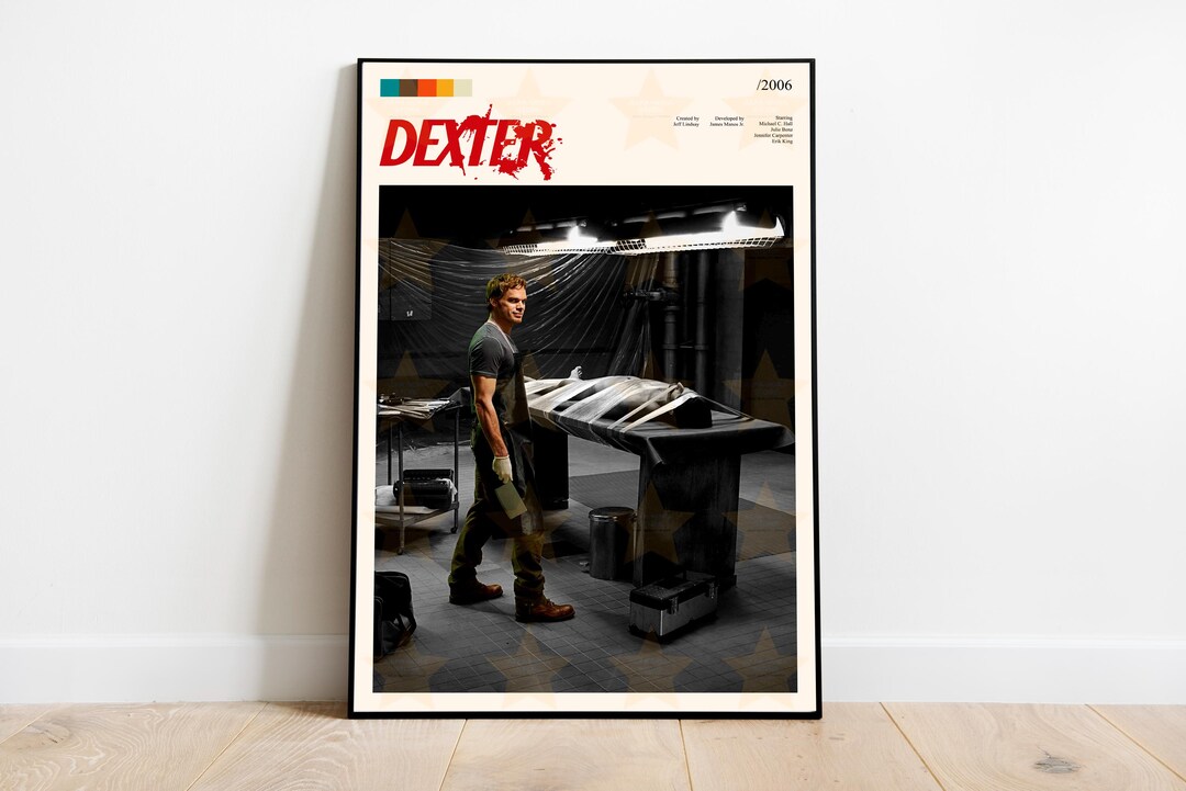 Dexter Tv Series Poster / Dexter / Minimalist Movie Print / Vintage ...