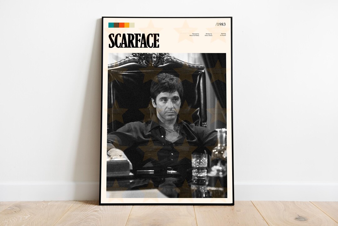 Scarface / Scarface Movie Poster / Minimalist Movie Print / Vintage ...