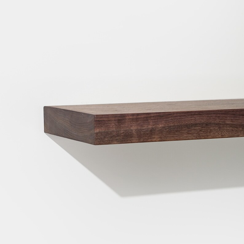 Heavy Duty Floating Shelves, Walnut Floating Shelves, Living Room ...