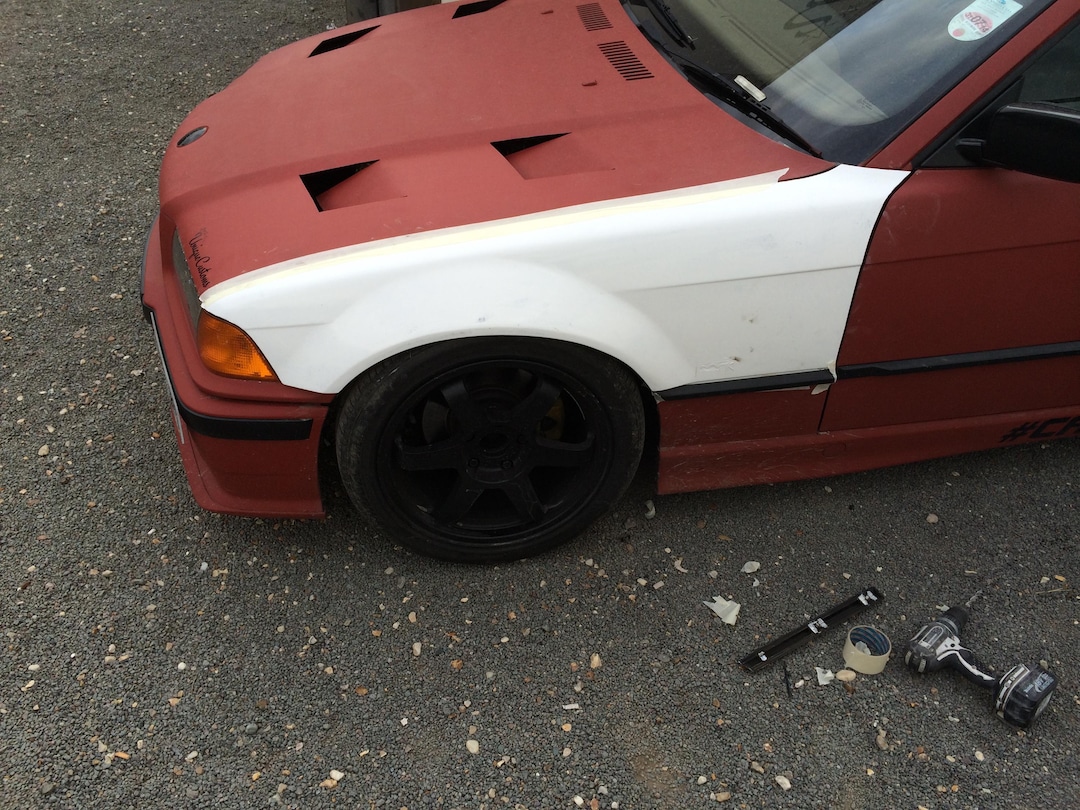 Bmw E36 30mm Front Over Fenders Wide Arches Coupe Convertible Drift ...