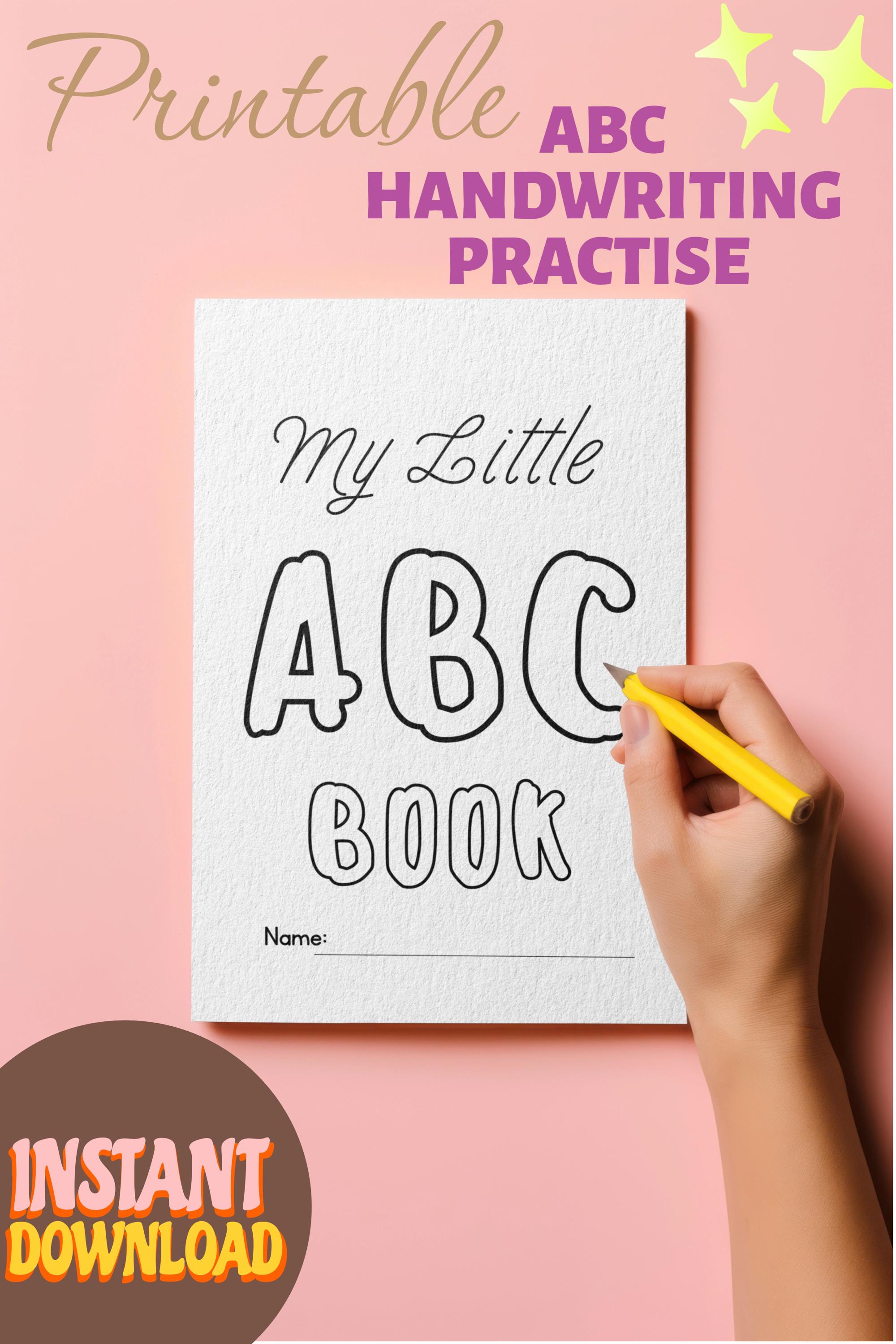 Printable Animal Alphabet Flashcards, ABC Handwriting Practice for ...