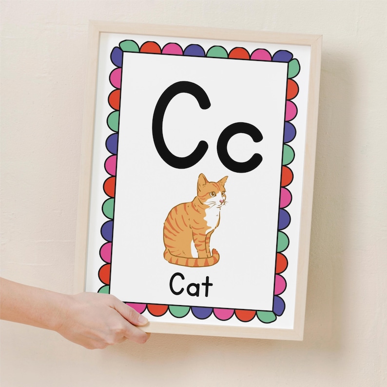 Printable Animal Alphabet Flashcards, ABC Handwriting Practice for ...