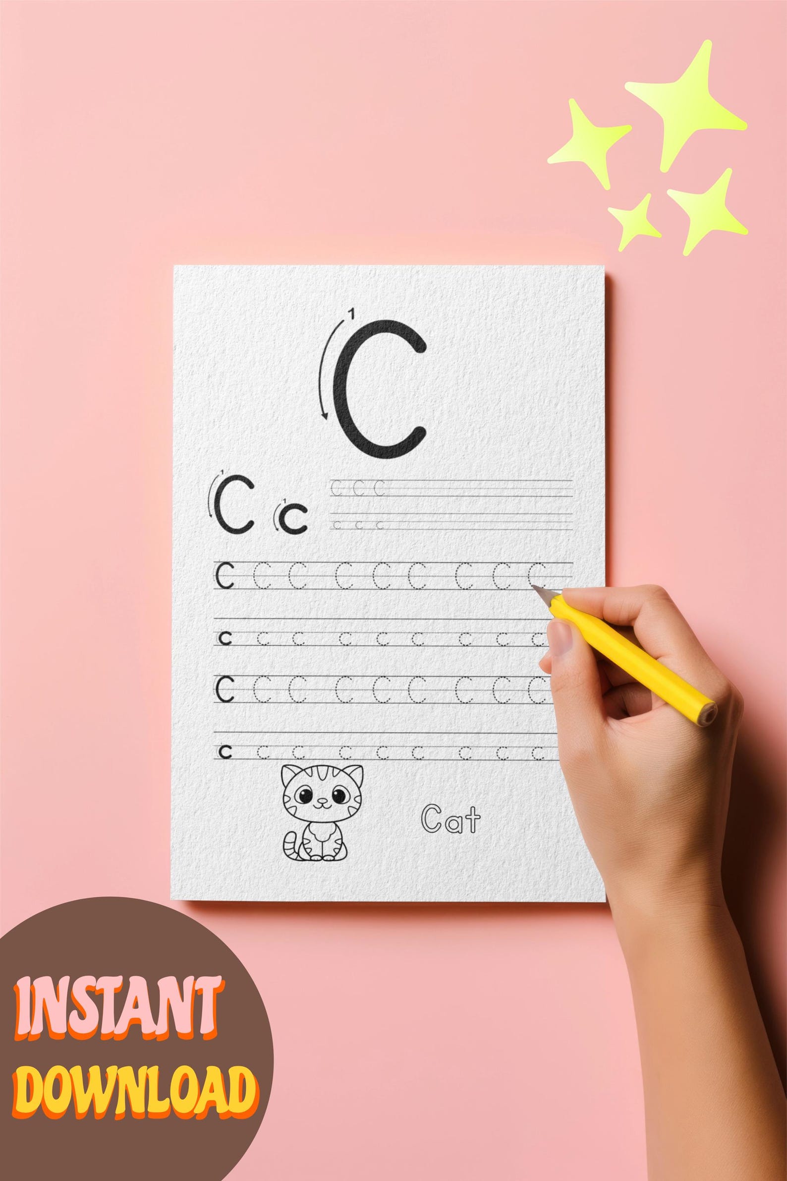 Printable Animal Alphabet Flashcards, ABC Handwriting Practice for ...