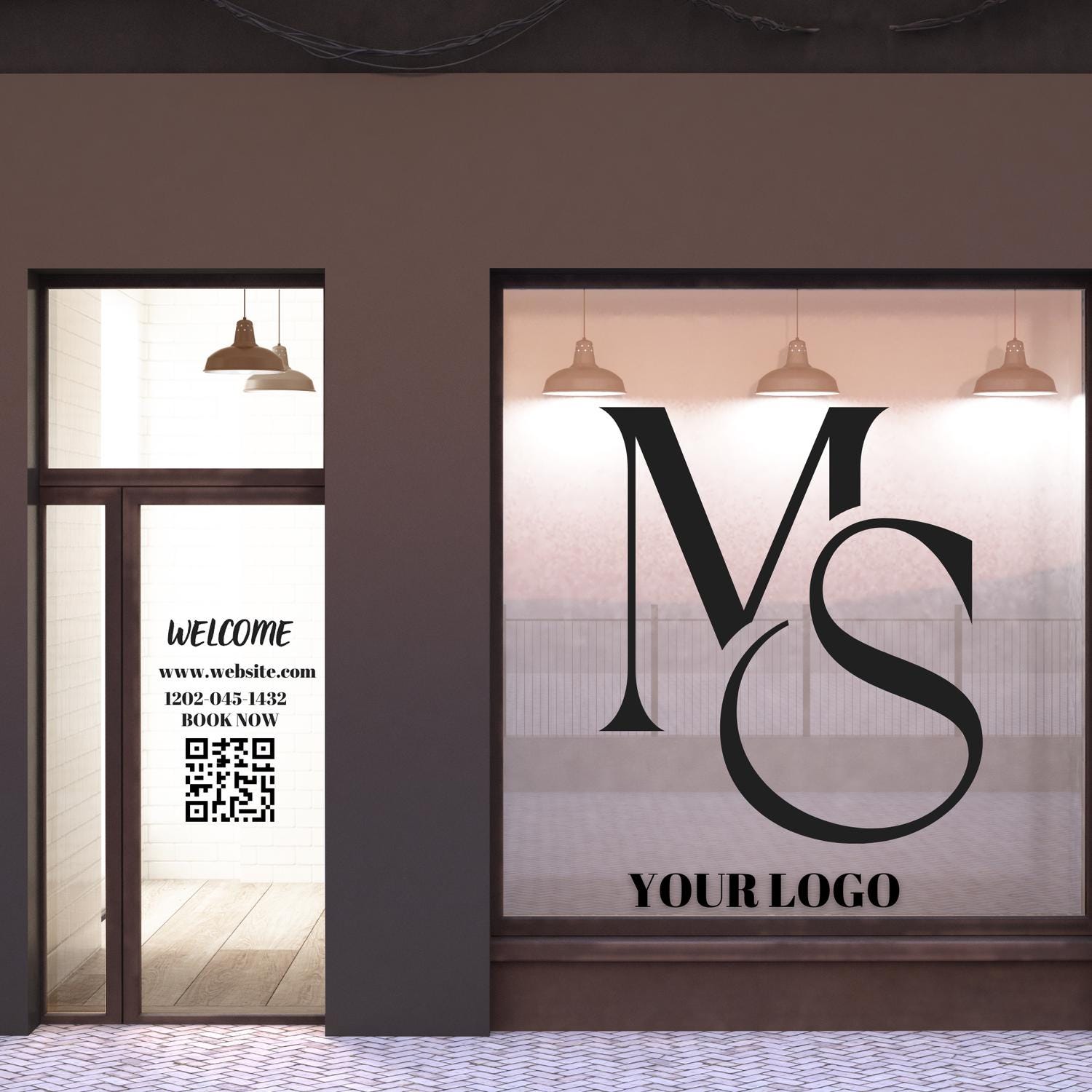 Personalized Business Window Decal: Custom Door Lettering Sign - Etsy