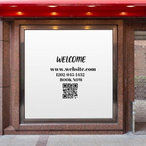 Personalized Business Window Decal: Custom Door Lettering Sign - Etsy