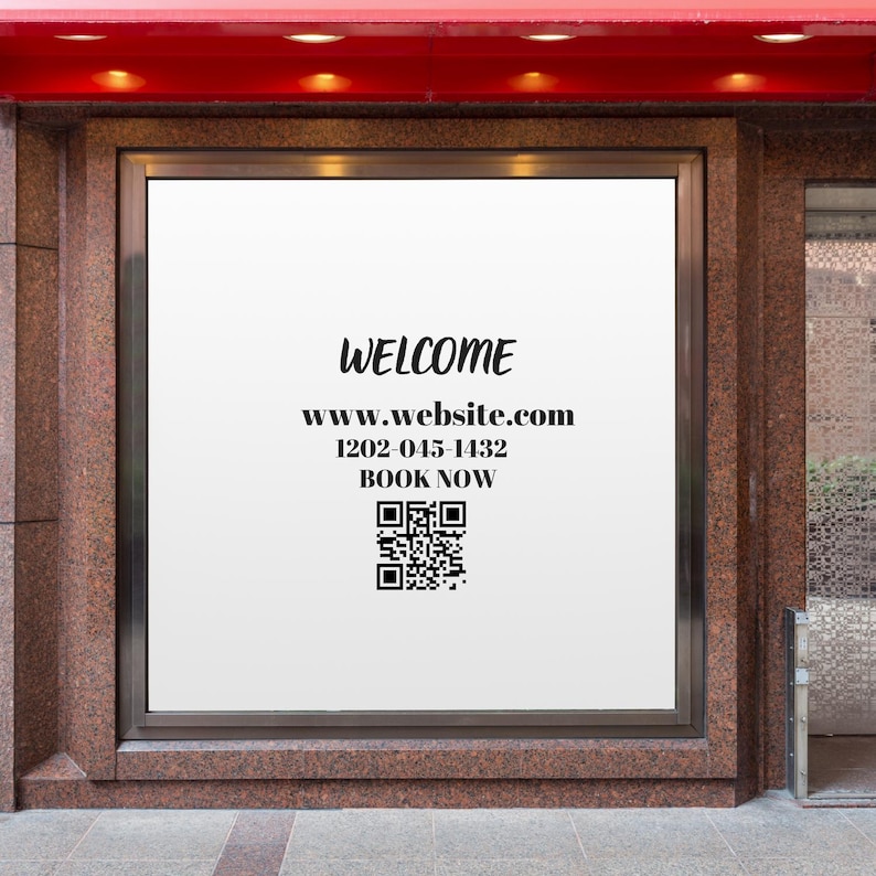 Personalized Business Window Decal: Custom Door Lettering Sign - Etsy