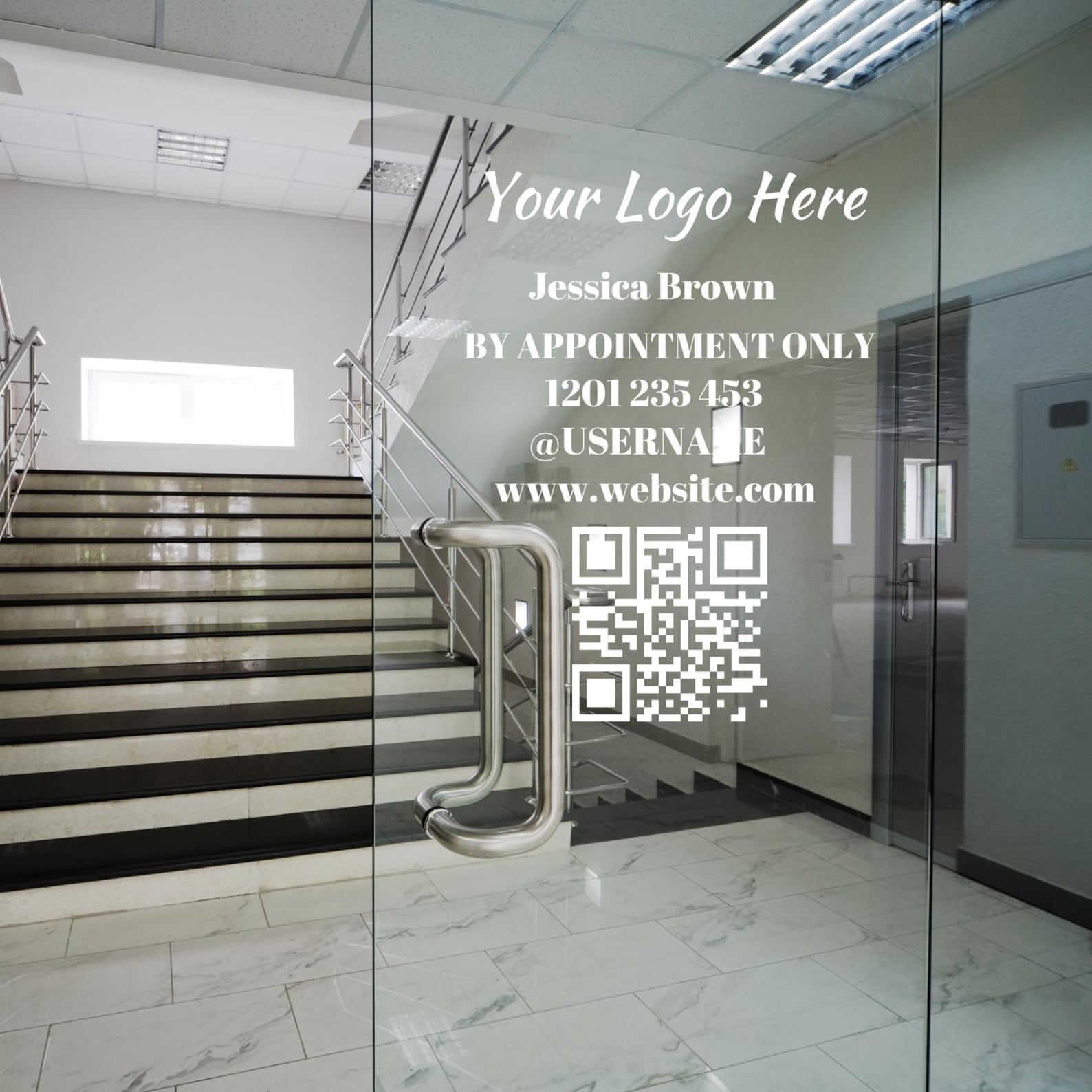 Personalized Business Window Decal: Custom Door Lettering Sign - Etsy