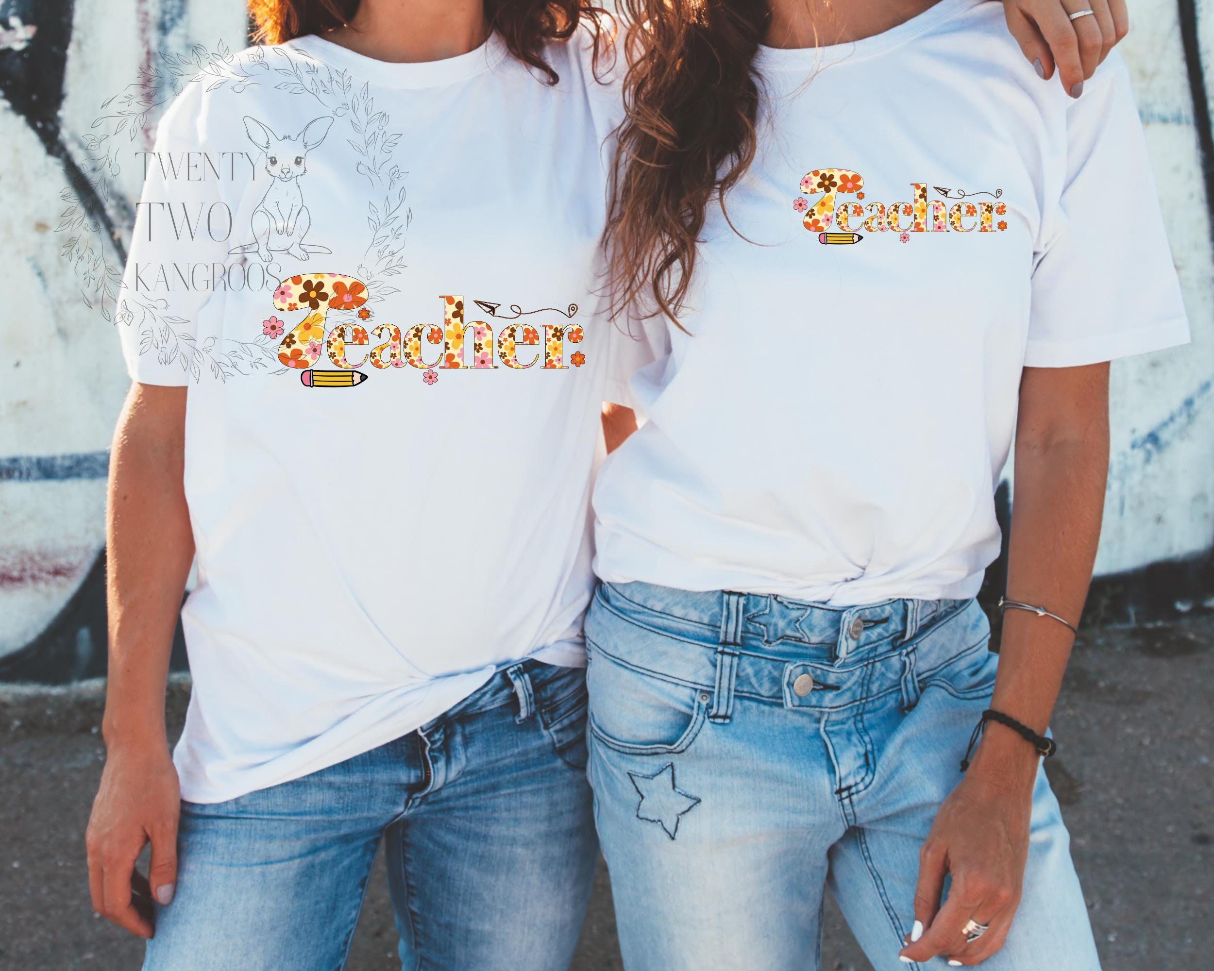 Boho Teacher Png, Leopard Print Teacher Png, Floral Teacher Png ...