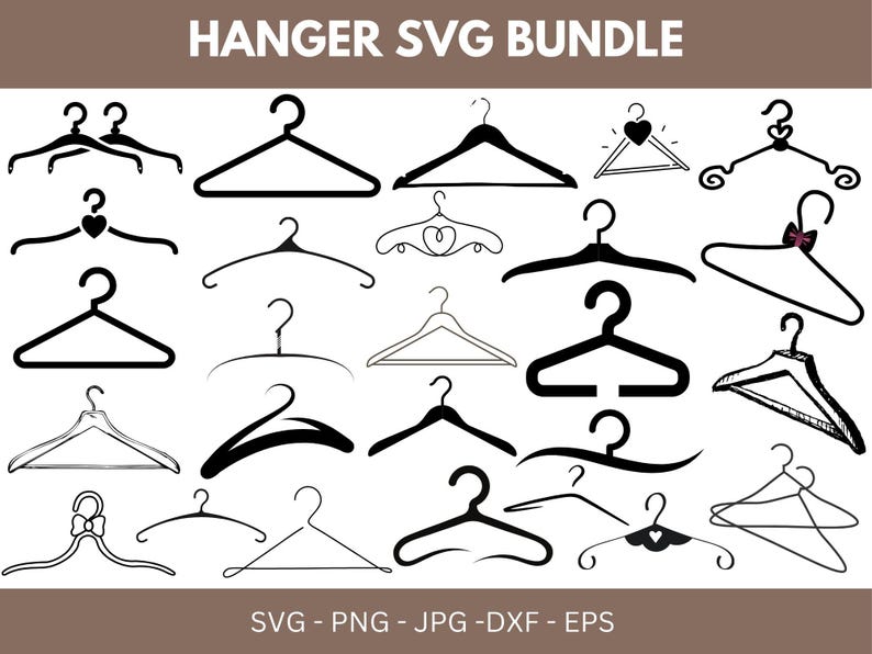 Hanger SVG Bundle, Hanger PNG Bundle, Hanger Clipart, Hanger SVG Cut ...