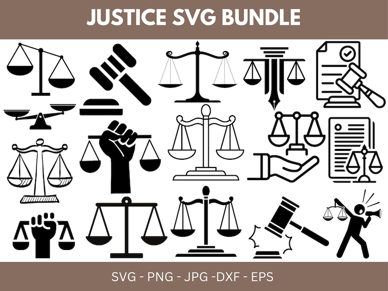 Justice SVG Bundle, Scale of Justice SVG, Law Svg, Lady Justice Svg ...
