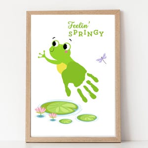 Spring Handprint Art Craft, First Day of Spring Craft, Toddler Spring ...