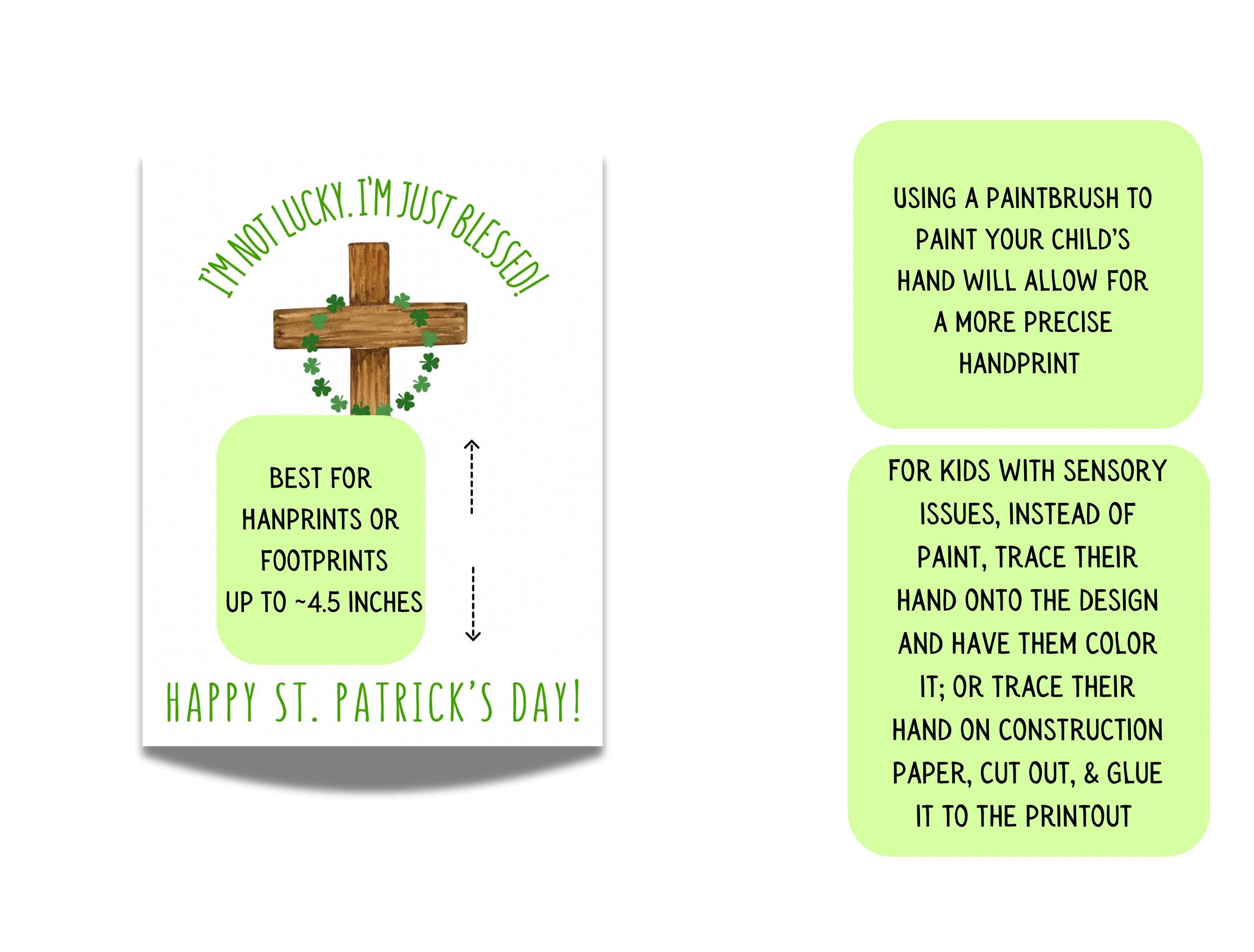 Preschool Bible Craft, St. Patrick’s Dayhandprint, Christian Craft ...