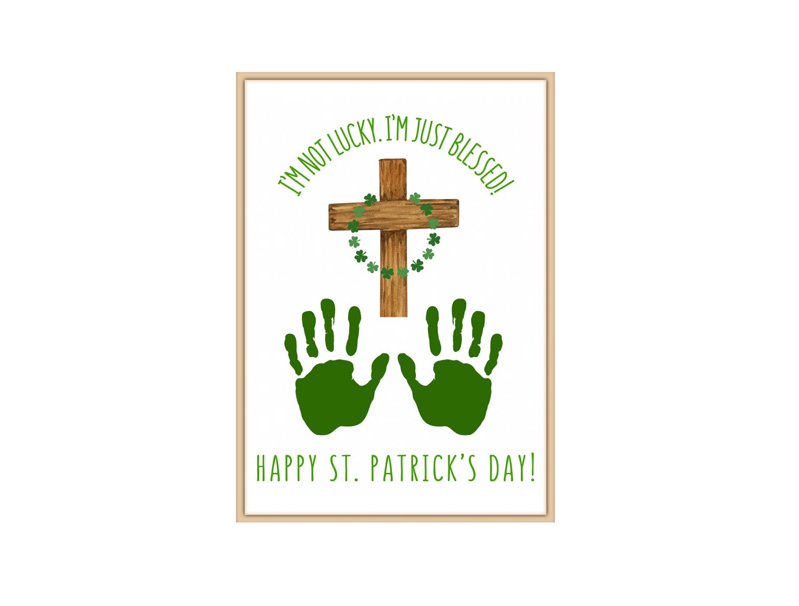 Preschool Bible Craft, St. Patrick’s Dayhandprint, Christian Craft ...