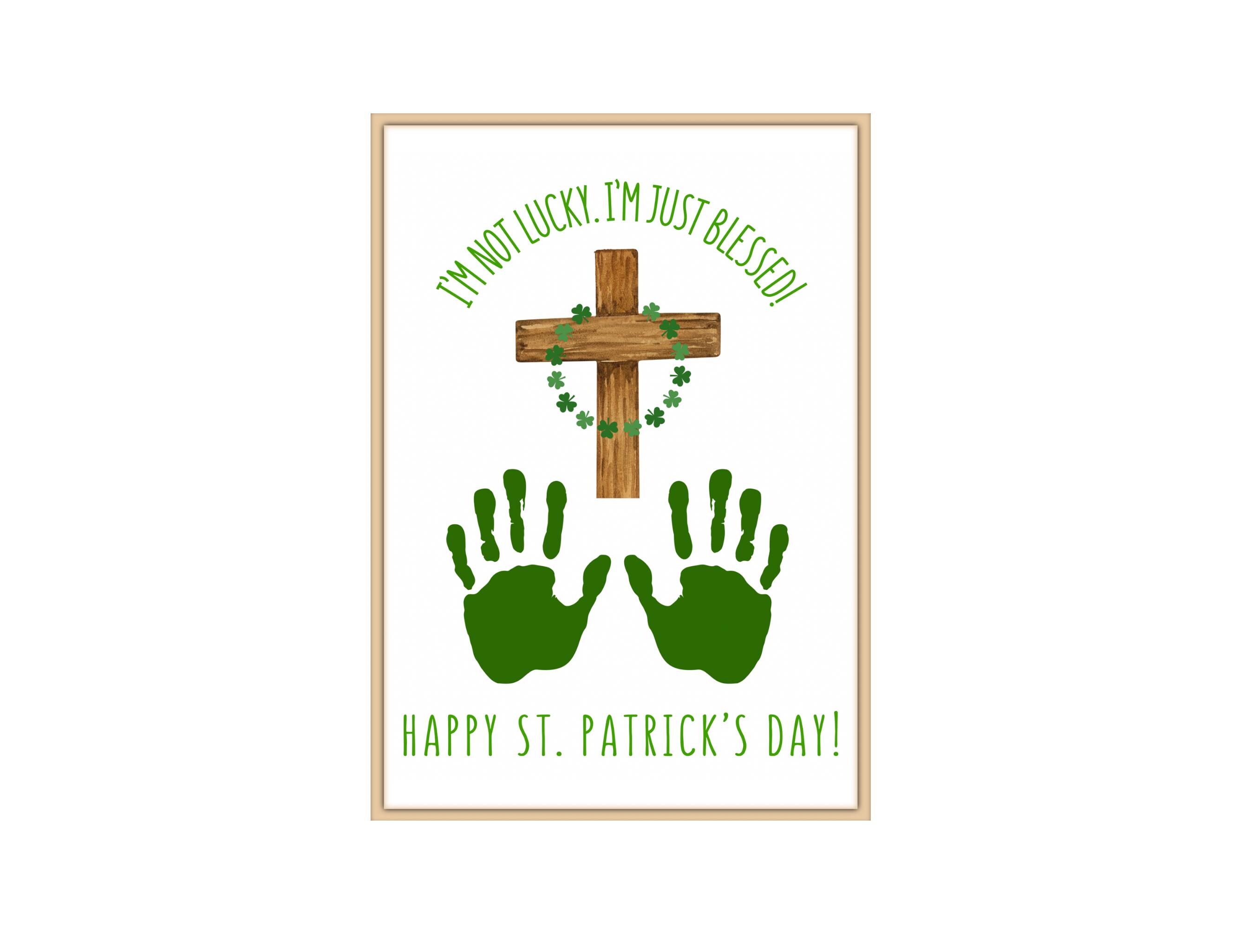 Preschool Bible Craft, St. Patrick’s Dayhandprint, Christian Craft ...