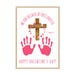 Preschool Bible Craft, Valentine’s Handprint, Christian Craft, Sunday ...