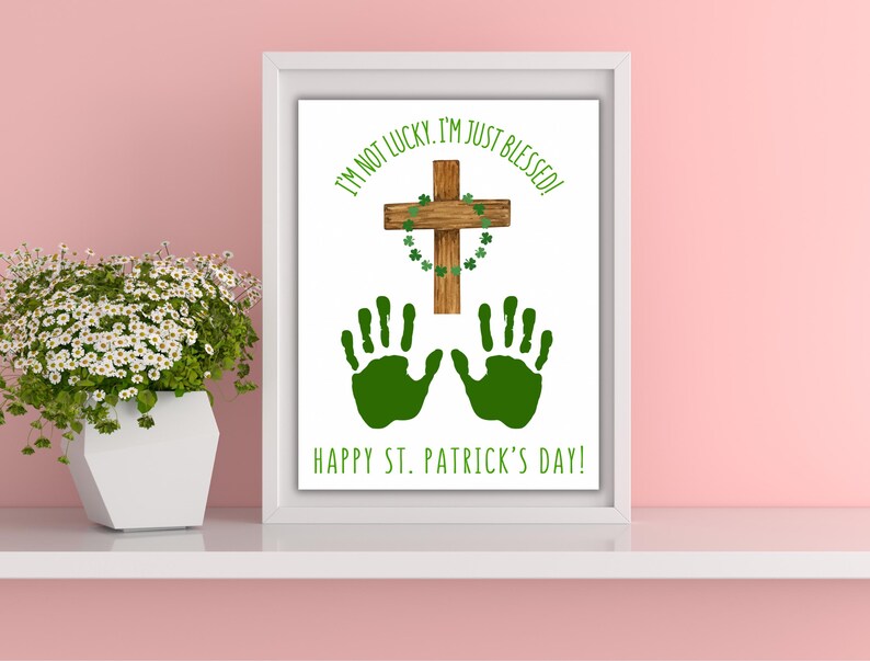 Preschool Bible Craft, St. Patrick’s Dayhandprint, Christian Craft ...