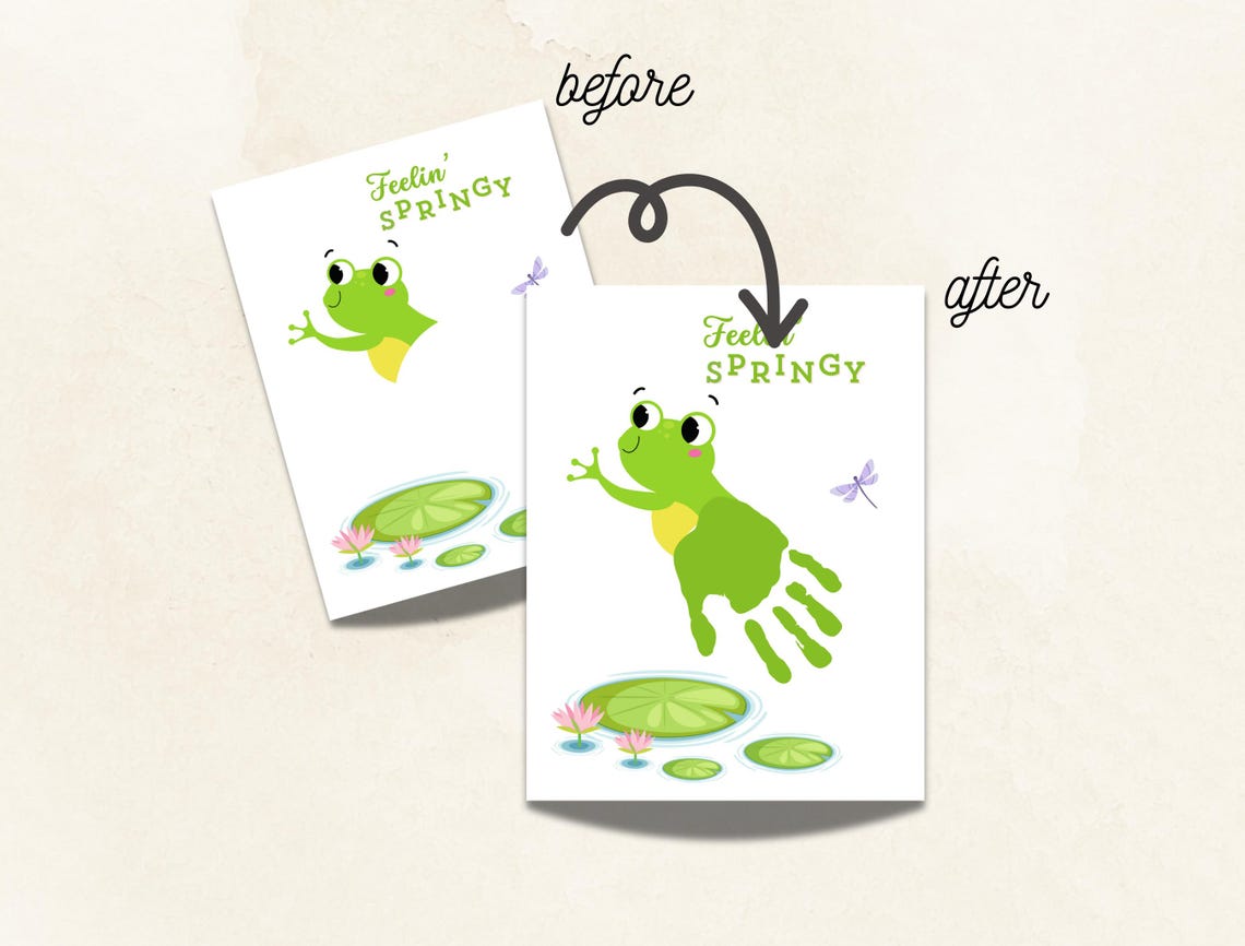 Spring Handprint Art Craft, First Day of Spring Craft, Toddler Spring ...