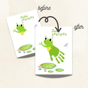 Spring Handprint Art Craft, First Day of Spring Craft, Toddler Spring ...