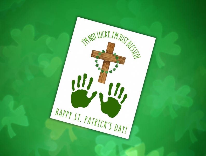 Preschool Bible Craft, St. Patrick’s Dayhandprint, Christian Craft ...