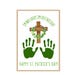 Preschool Bible Craft, St. Patrick’s Day Handprint Art Printable - Etsy