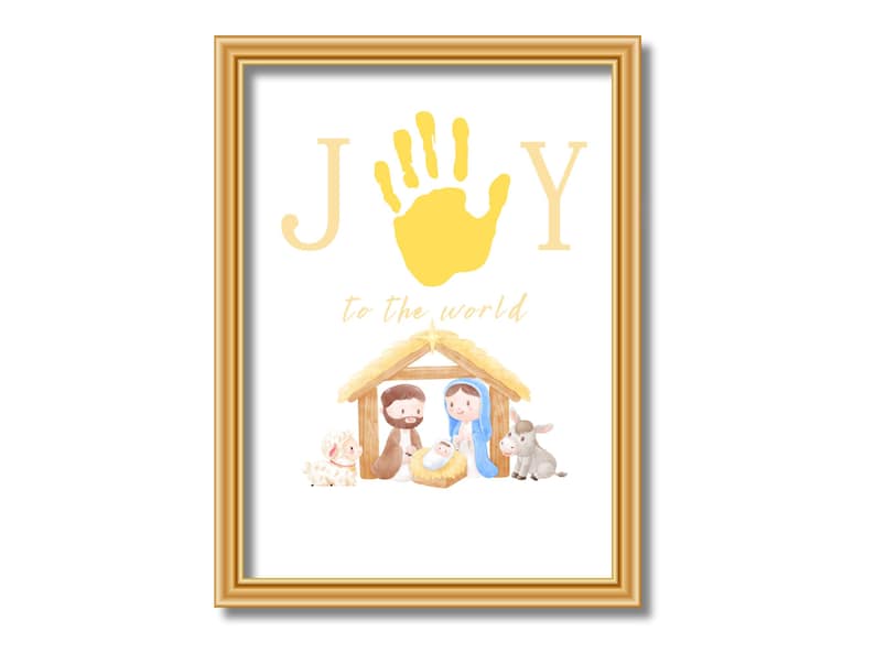 Christmas Nativity Handprint Art, Christmas Nativity Craft, Christmas ...