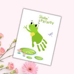 Spring Handprint Art Craft, First Day of Spring Craft, Toddler Spring ...