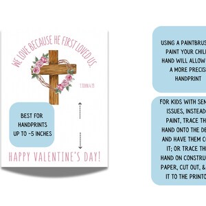 Preschool Bible Craft, Valentine’s Handprint, Christian Homeschool ...