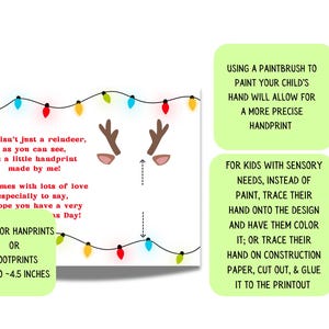 Reindeer Handprint Christmas Poem Craft, Preschool Christmas Art ...