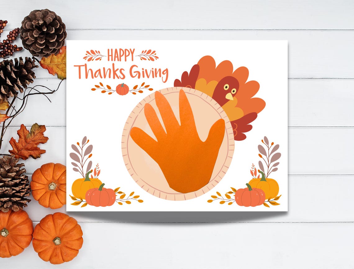 Thanksgiving Handprint Craft, Turkey Handprint Art, Turkey Craft for ...