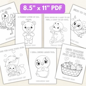 Preschool Bible Verse Coloring Pages: Sunday School Activity (PDF ...