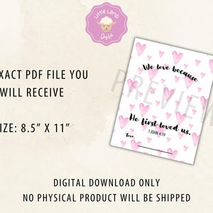 Preschool Bible Craft, Valentine’s Handprint, Christian Craft, Sunday ...