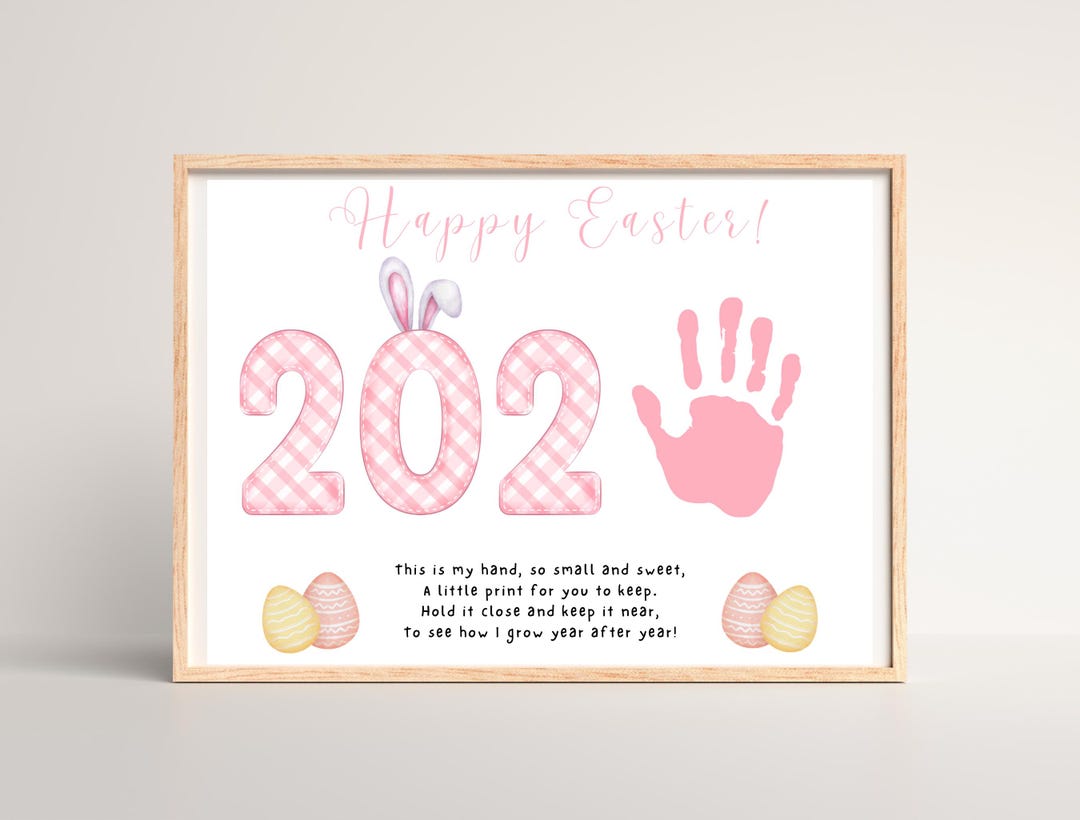Preschool Easter Craft, Easter Handprint Art, Handprint Craft, Kids ...