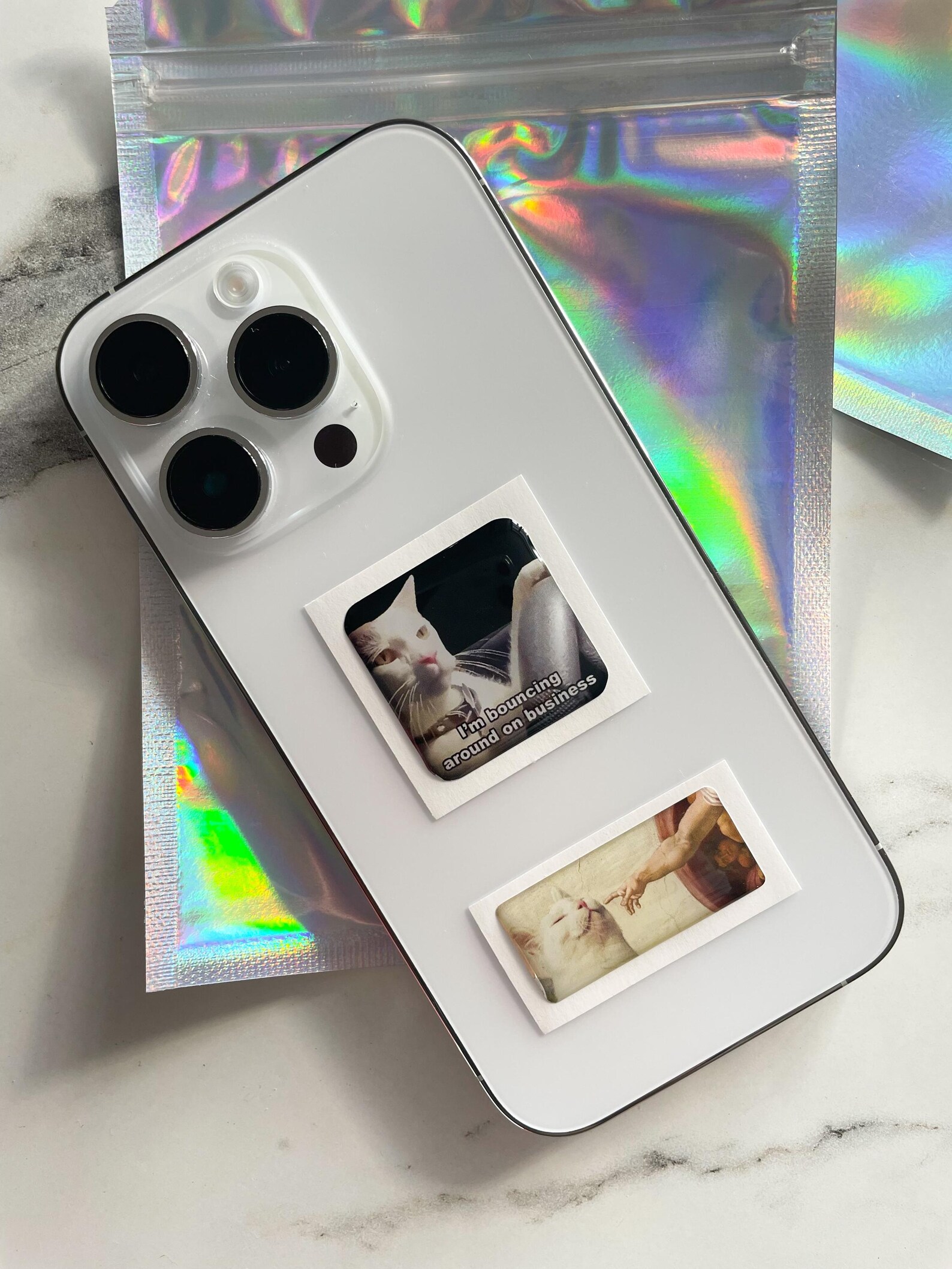 SET OF 5 STICKERS, 3D Stickers Set, 3D Stickers for Phone, Ipad ...