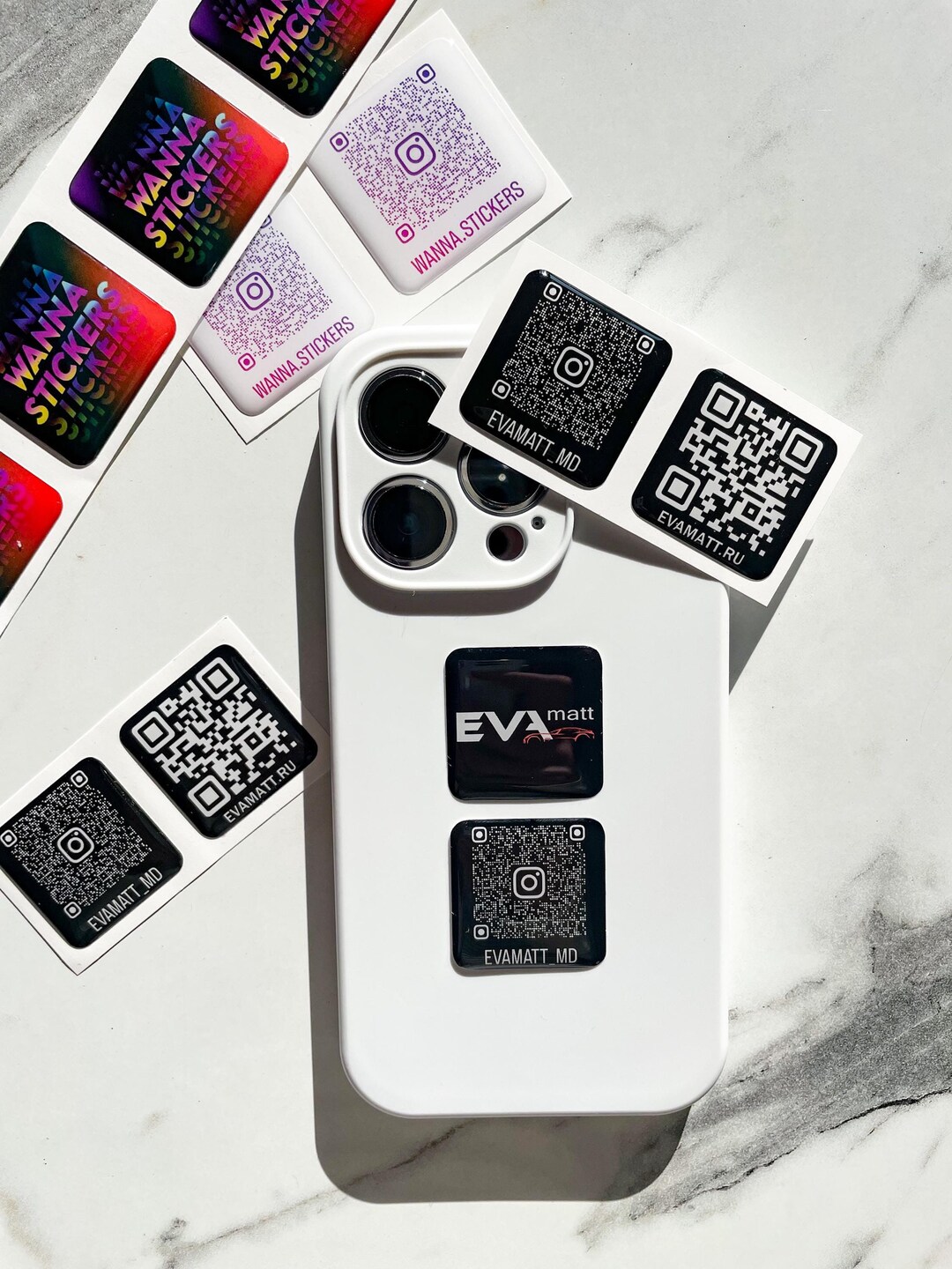 Personalized 3D Stickers, QR Code Stickers, 3D Effect Stickers, 3D ...