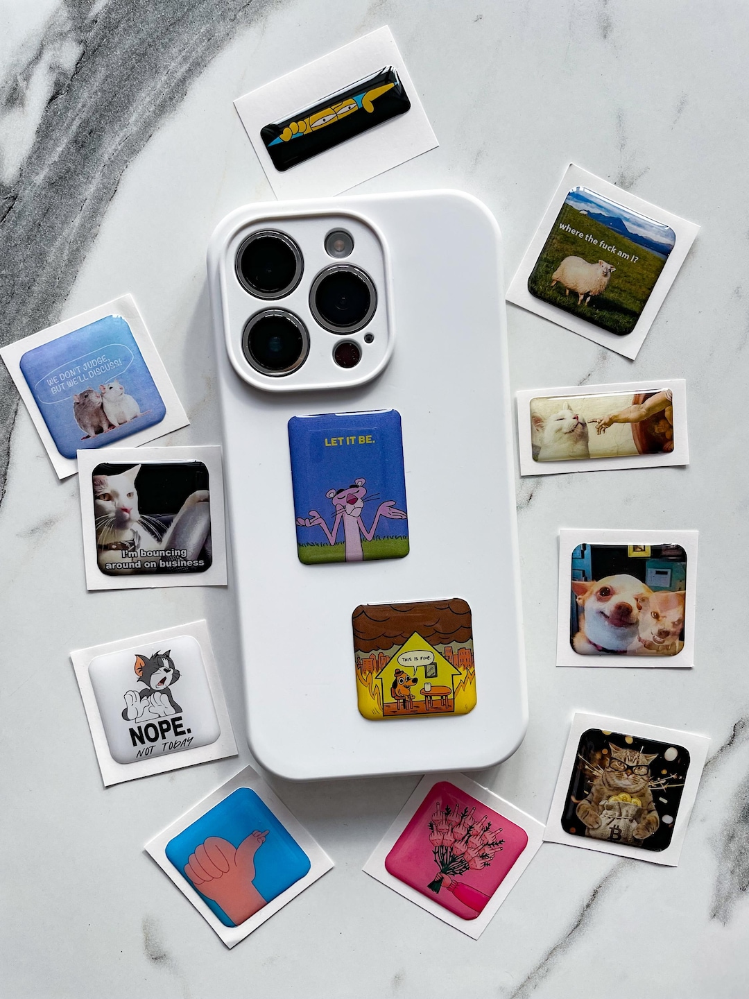 Set of 3D Stickers, 3D Stickers for Phone, Ipad, Macbook, Flexible 3D ...