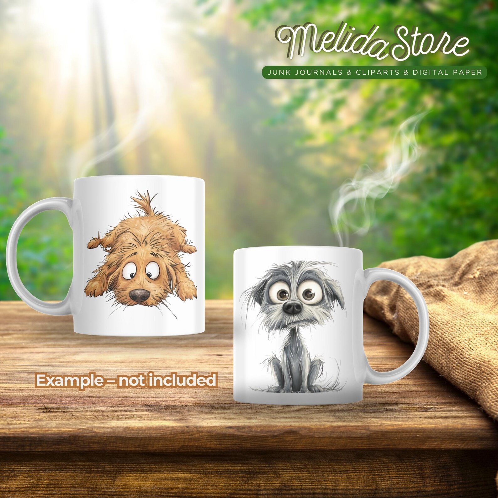 20 Frazzled Dogs-clipart-pack I 20PNG I Cartoon Dogs I Messy Dogs I ...