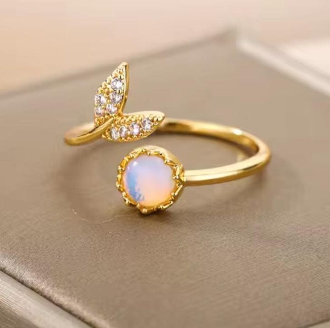 Fish Tail Ring - One Size Fits All - Adjustable - Ring - Cute - Pink ...