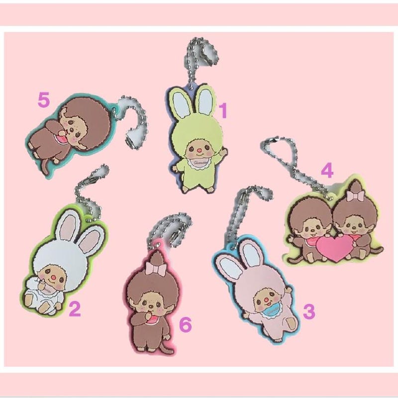 Monchichi Keychain - Etsy