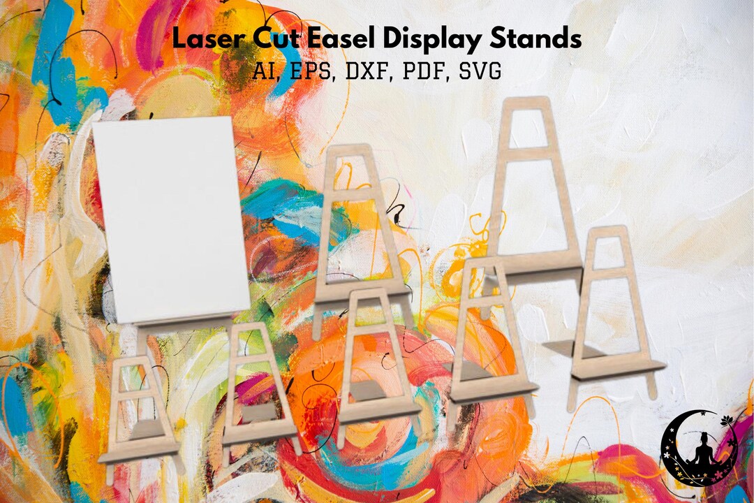 Laser Cut Easel Display Stands | DIY Stand Ai Eps Dxf Pdf Svg Files ...
