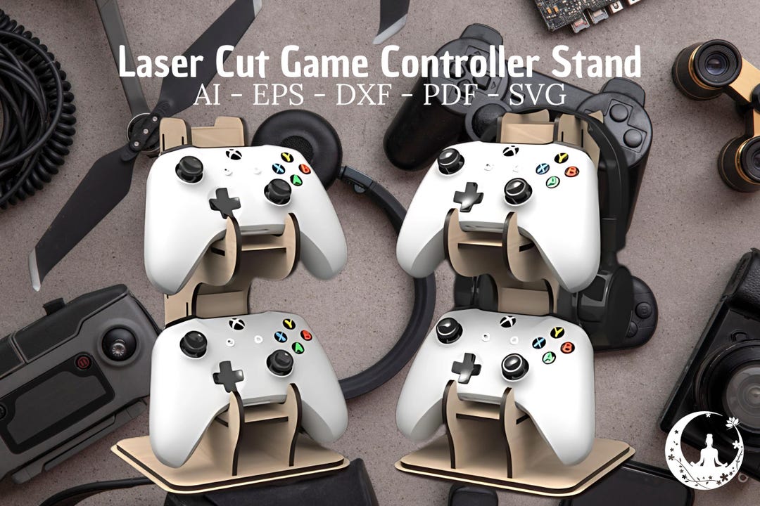 Laser Cut Game Controller Stand Ai Eps Dxf Pdf Svg Stylish & Functional ...