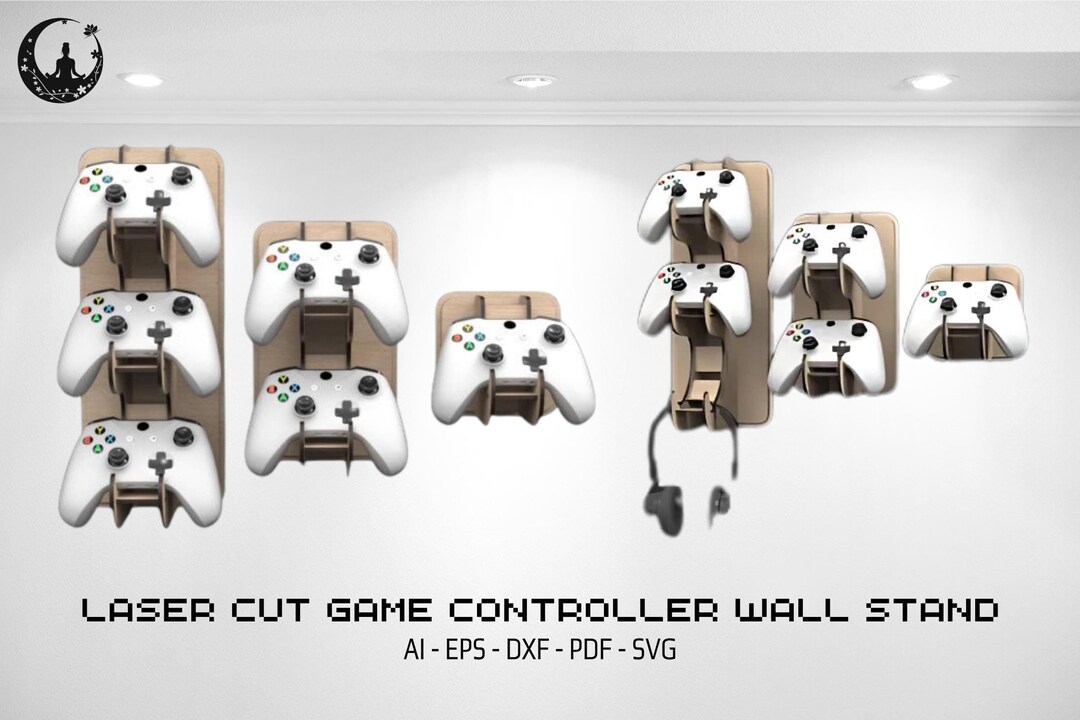 Laser Cut Game Controller Wall Stand Ai Eps Dxf Pdf Svg Laser Cut File ...