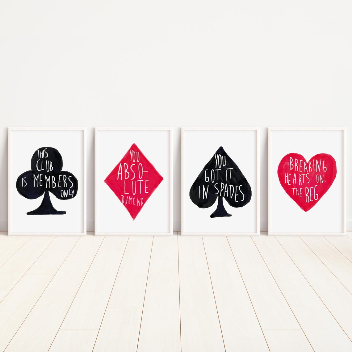 You Absolute Diamond Print | Playing Card Print | Trendy Wall Art ...