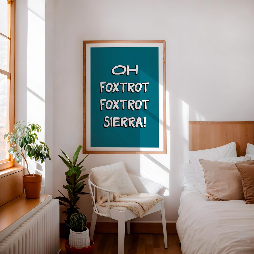 Oh FFS! Print | Phonetic Alphabet Print | Foxtrot Sierra Print | Trendy ...